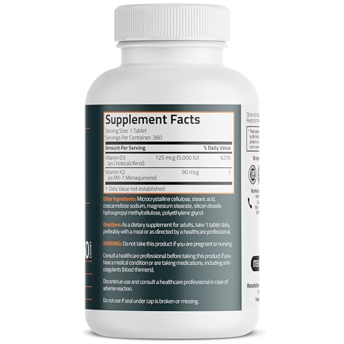 Vitamin D3 K2 for bone health