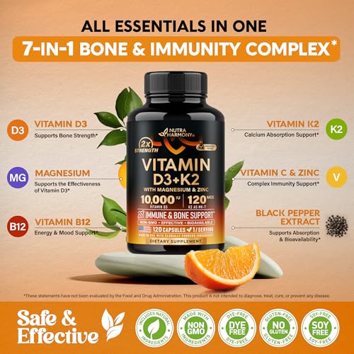 Vitamin D3 K2 for bone health
