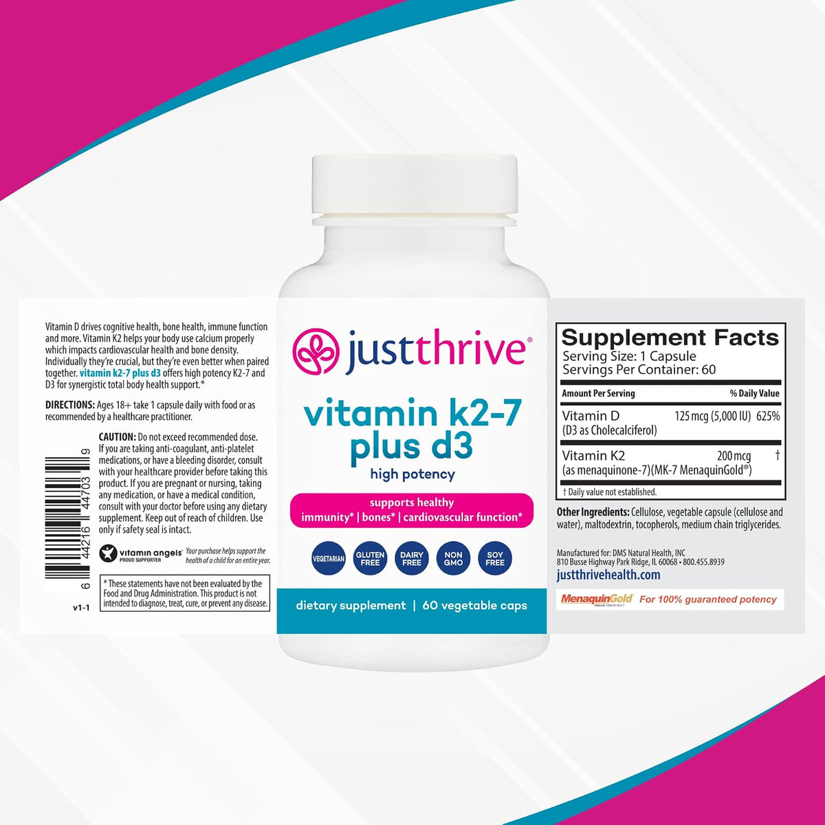 Vitamin D3 K2 for bone health