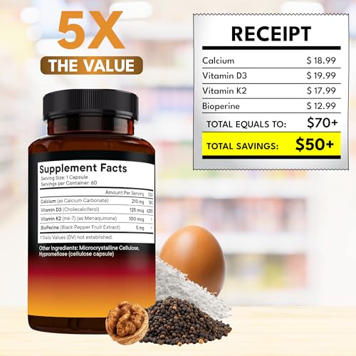 Vitamin D3 K2 for bone health