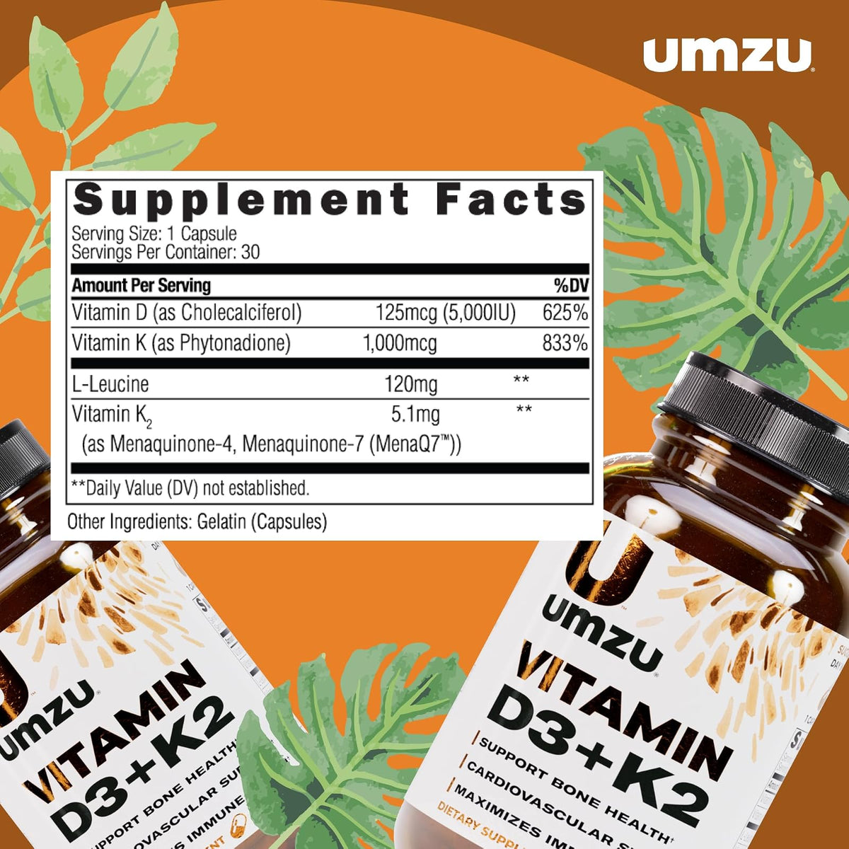 Vitamin D3 K2 for bone strength