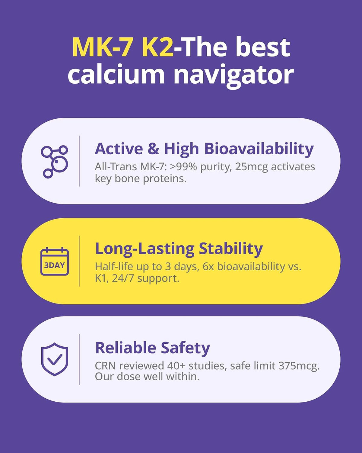 Vitamin D3 K2 for bone strength