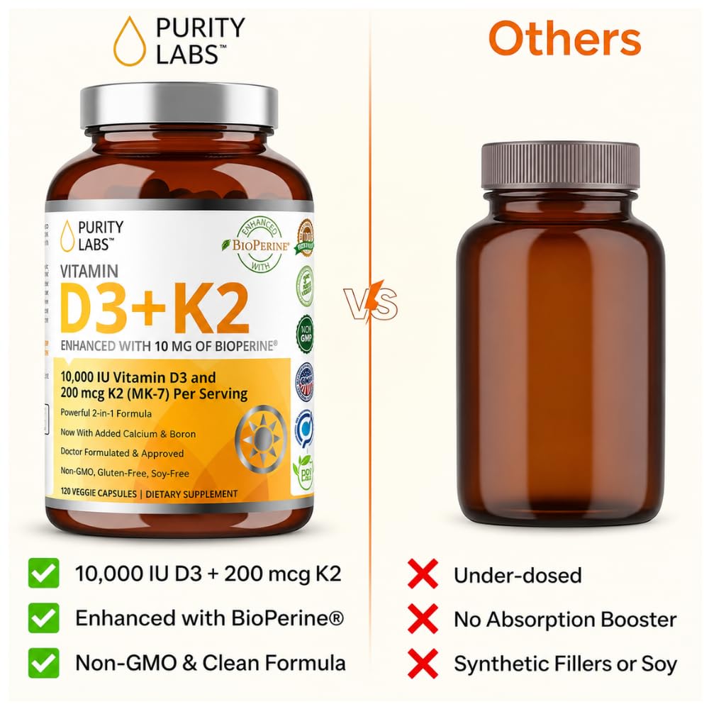 Vitamin D3 K2 for bone strength