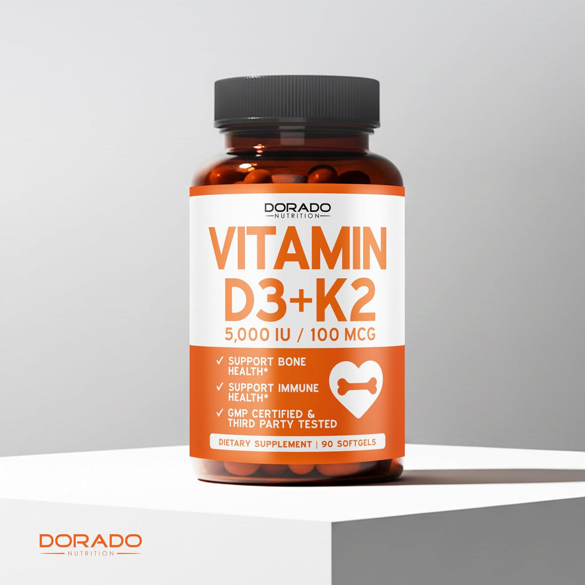 Vitamin D3 K2 for bone strength