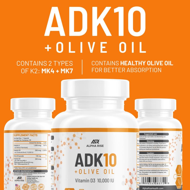 Vitamin D3 K2 for calcium absorption