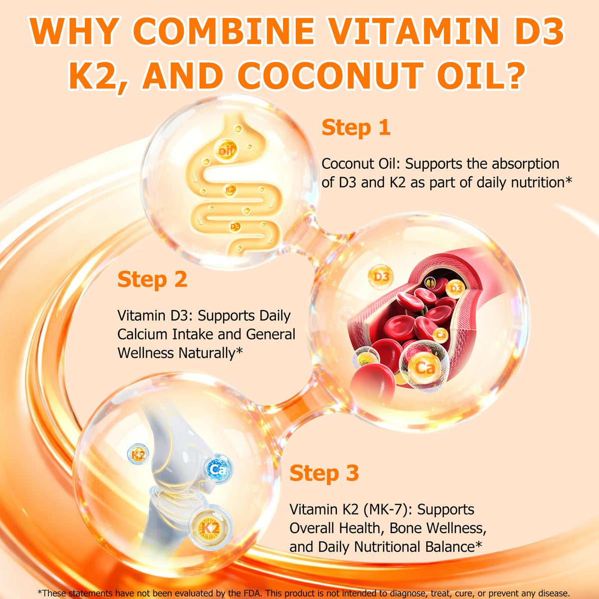Vitamin D3 K2 for cardiovascular support
