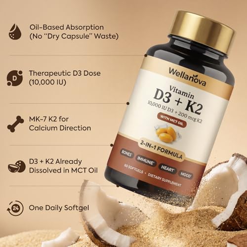 Vitamin D3 K2 for daily wellness