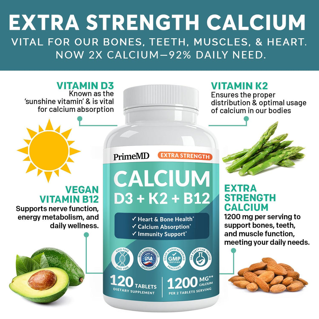 Vitamin D3 K2 for enhanced calcium absorption