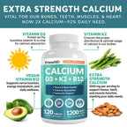 Vitamin D3 K2 for enhanced calcium absorption