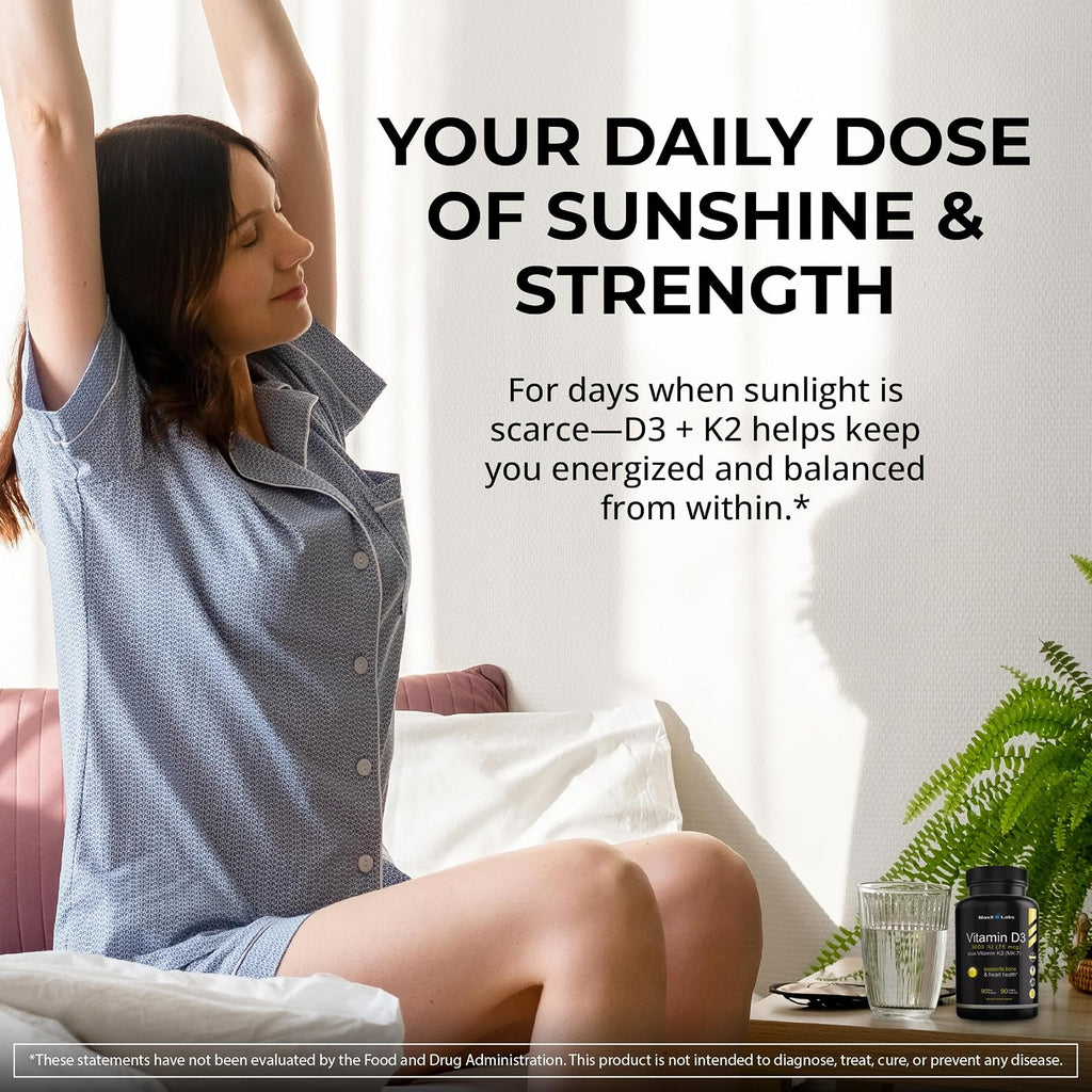 Vitamin D3 K2 for heart health support