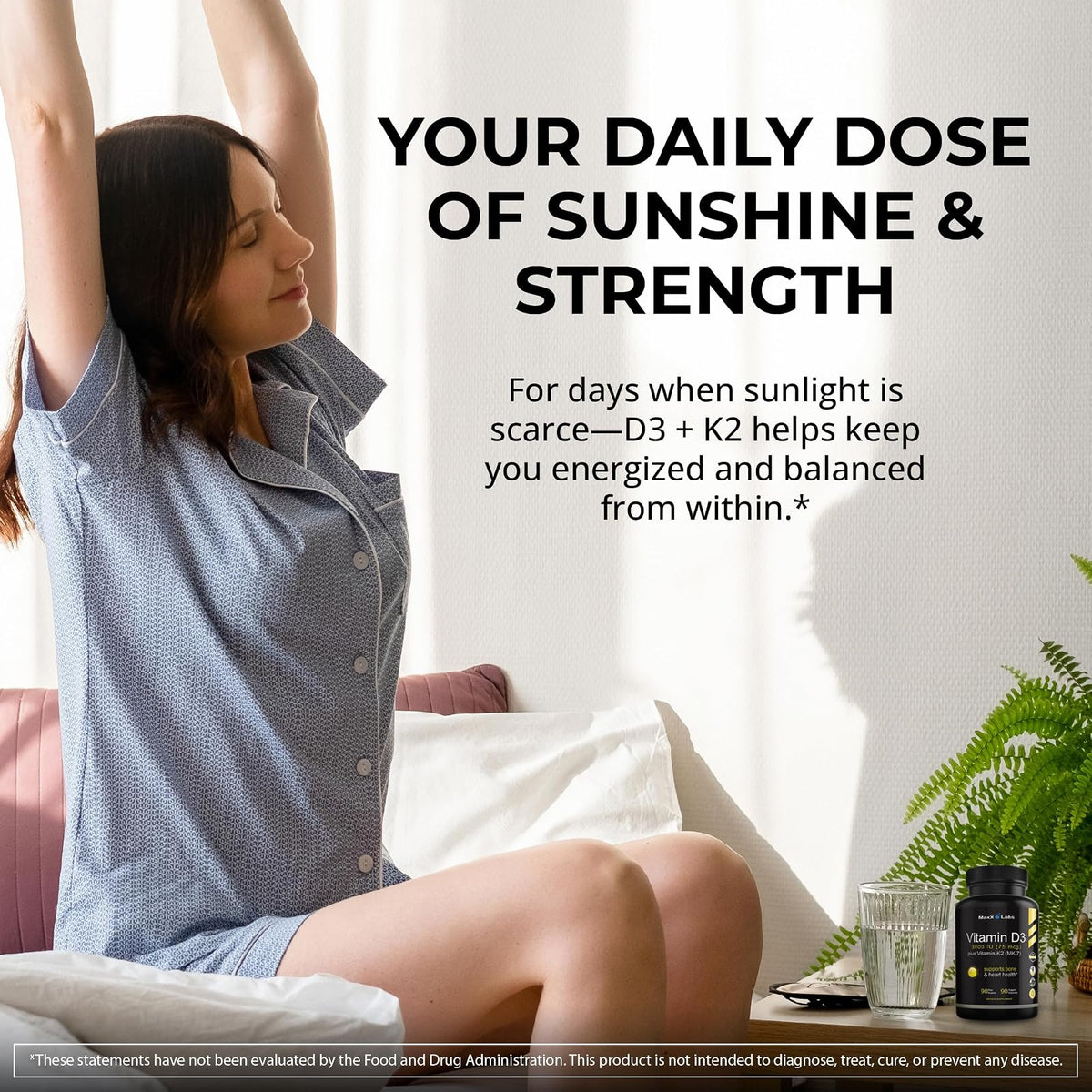Vitamin D3 K2 for heart health support