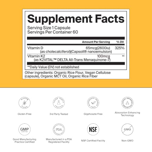 Vitamin D3 K2 for heart health