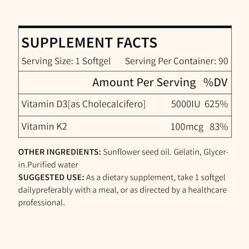 Vitamin D3 K2 for heart health
