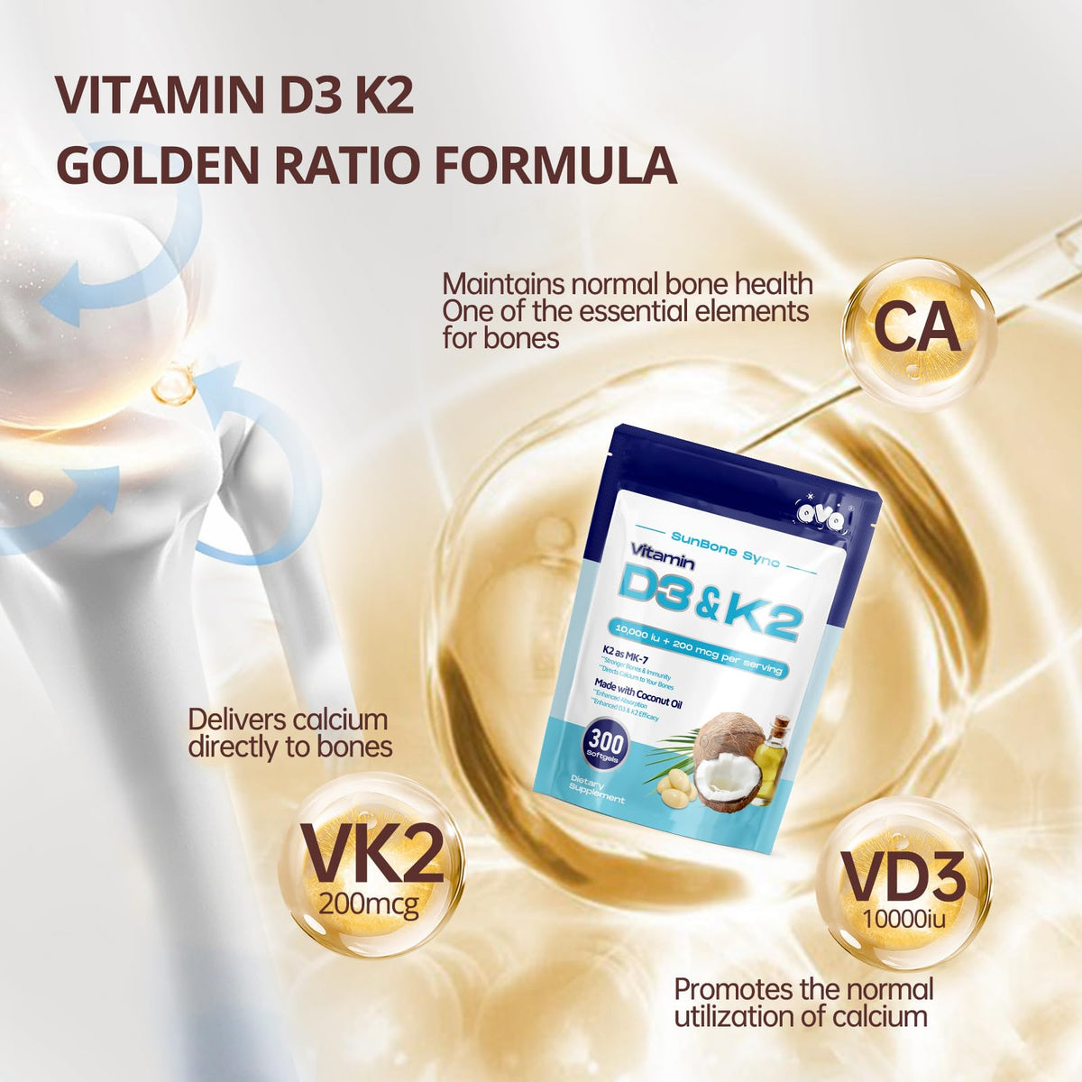 Vitamin D3 K2 for heart health