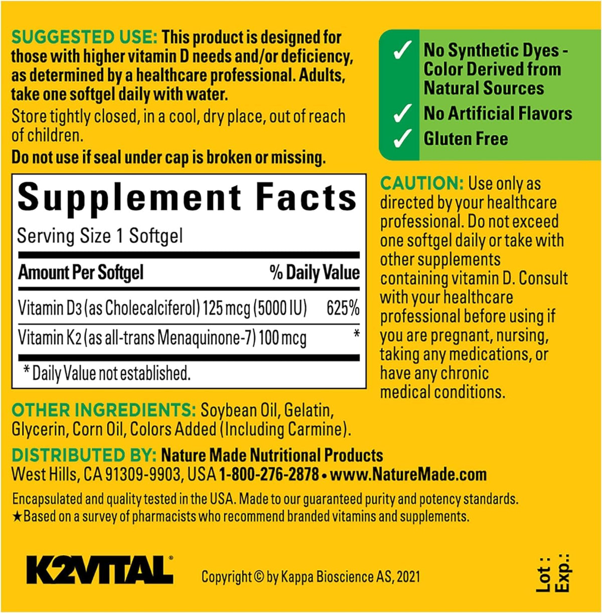 Vitamin D3 K2 for heart health