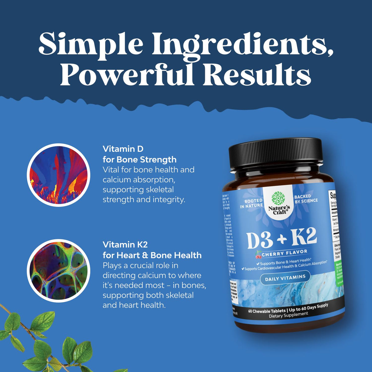 Vitamin D3 K2 for heart support