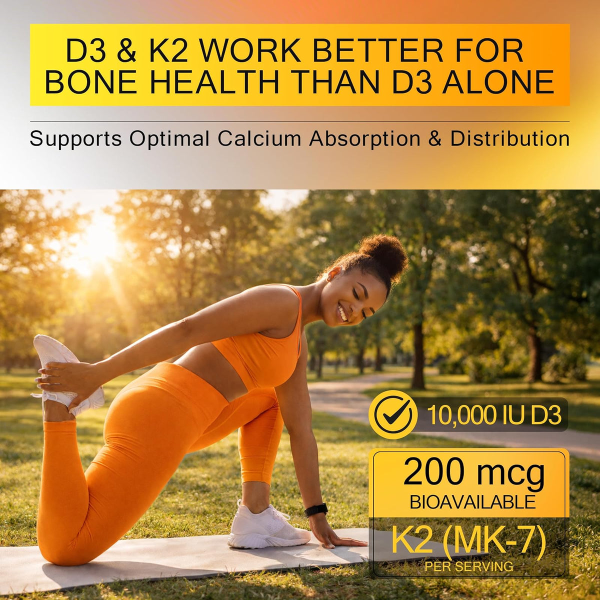 Vitamin D3 K2 for immune support