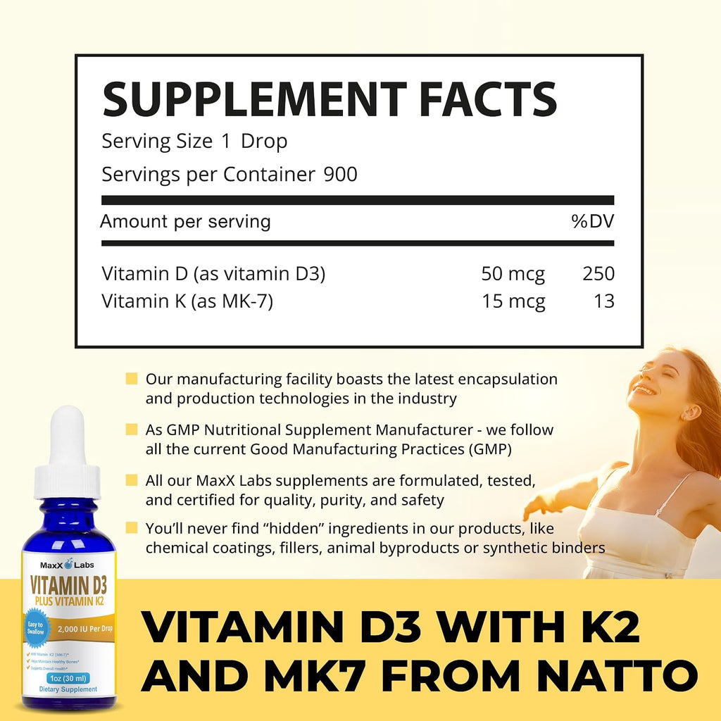 Vitamin D3 K2 for immune support