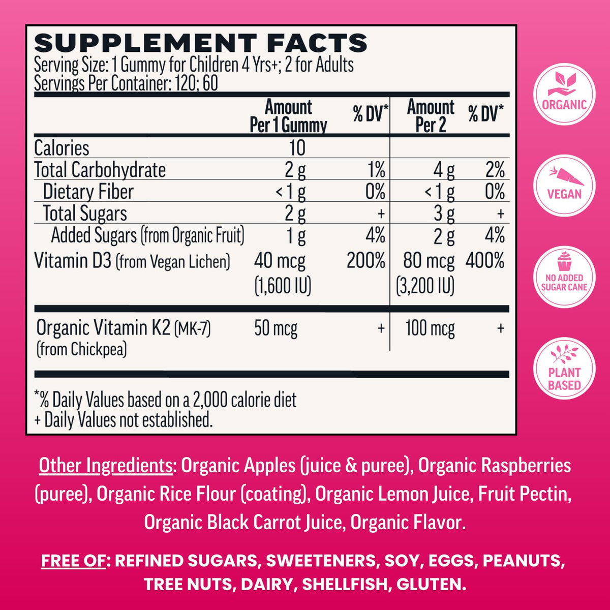 Vitamin D3 K2 for immune support