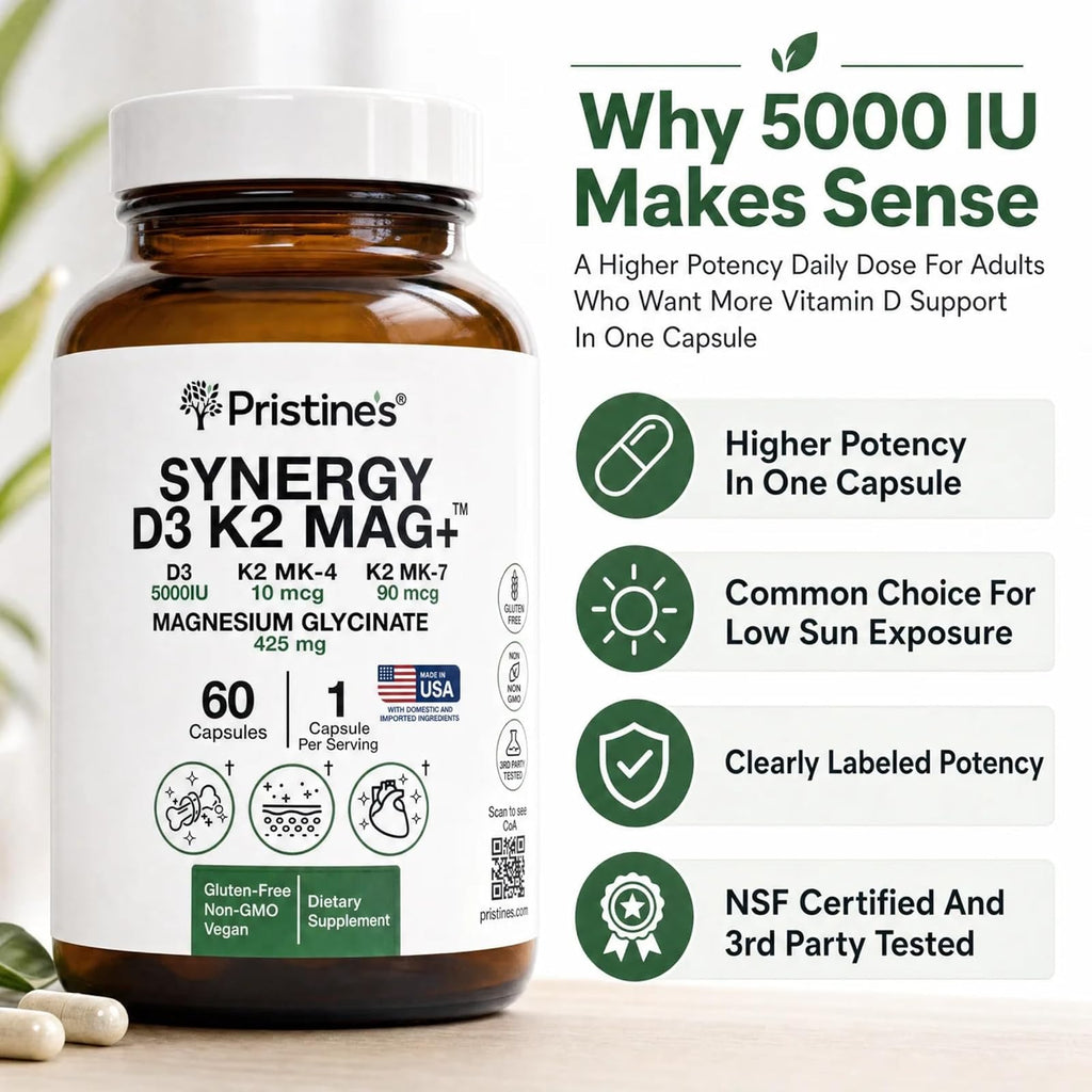 Vitamin D3 K2 for immune support