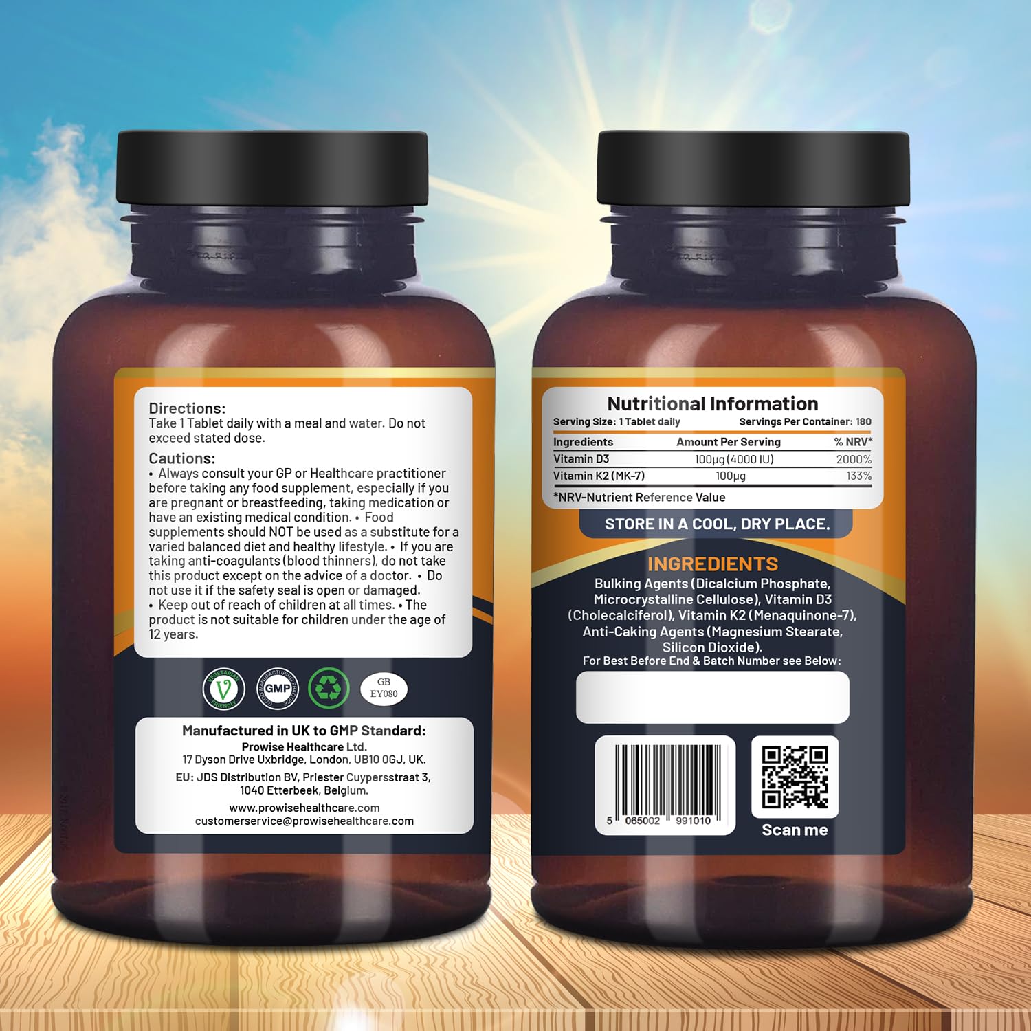 Vitamin D3 K2 for immune support