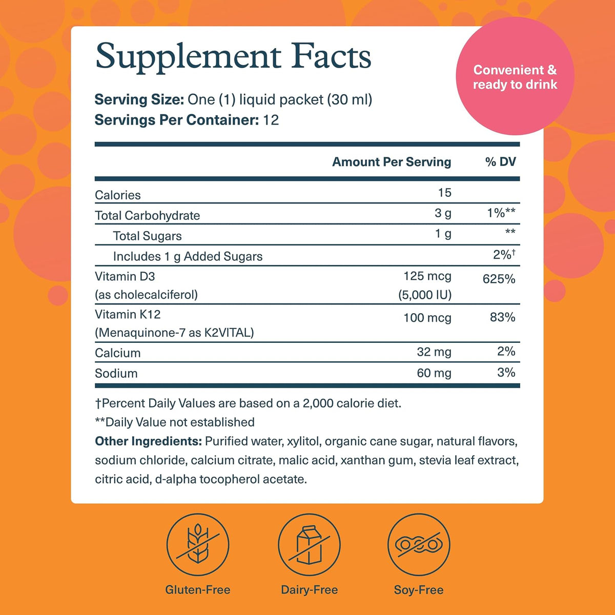 Vitamin D3 K2 for immune support