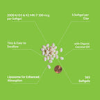 Vitamin D3 K2 for immune support