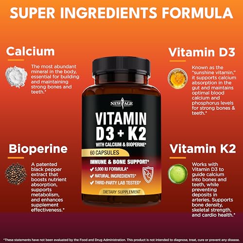 Vitamin D3 K2 for immune support