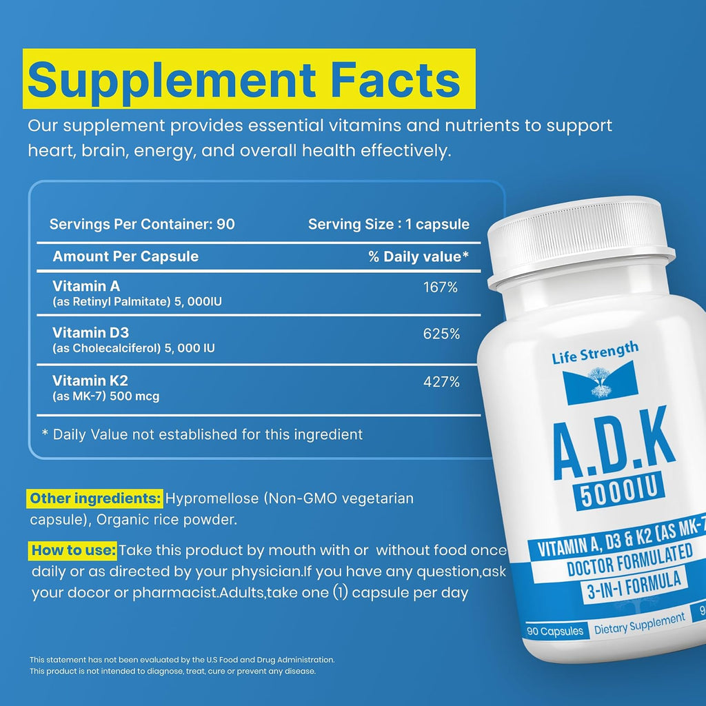 Vitamin D3 K2 for immune support