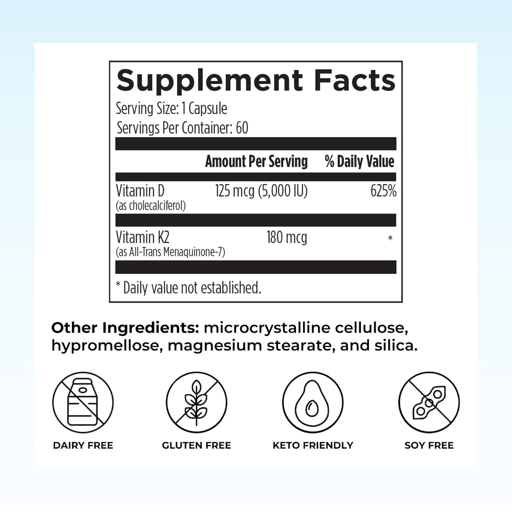 Vitamin D3 K2 for immune support