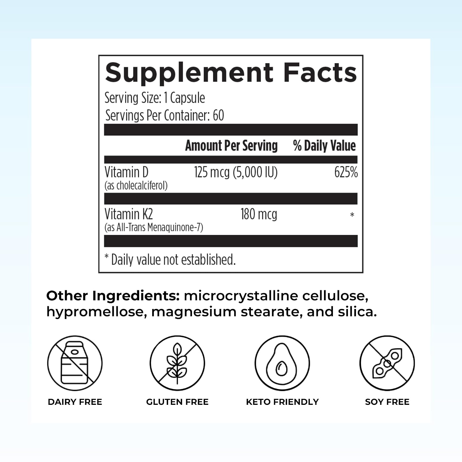 Vitamin D3 K2 for immune support