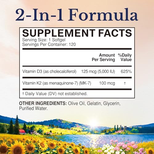 Vitamin D3 K2 for immune support