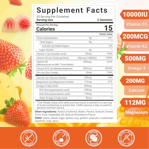 Vitamin D3 K2 for immune support