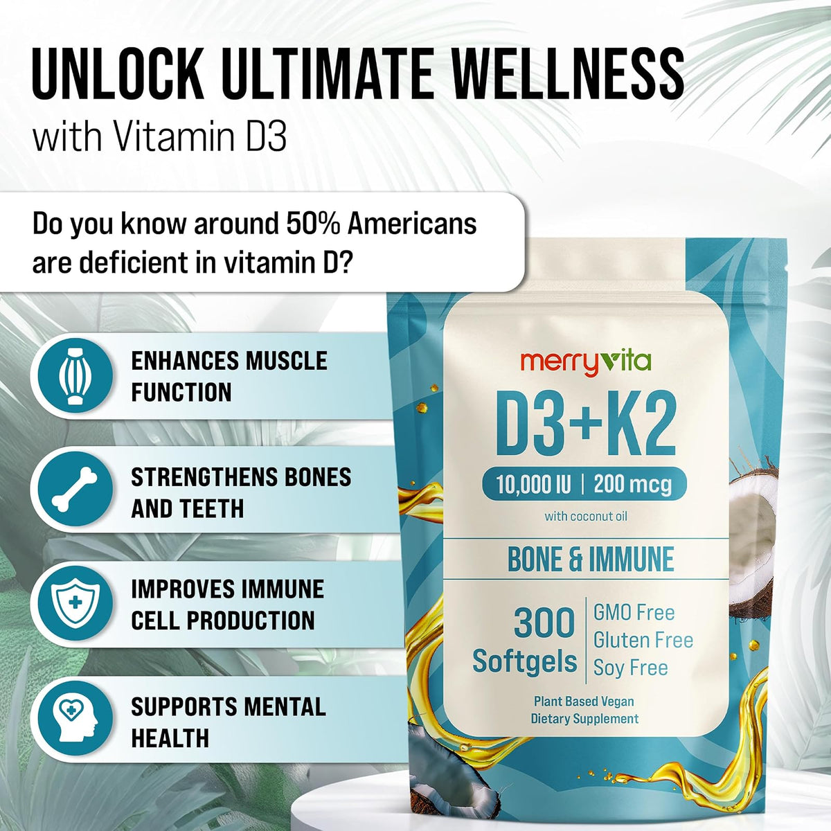 vitamin D3 K2 for immune support