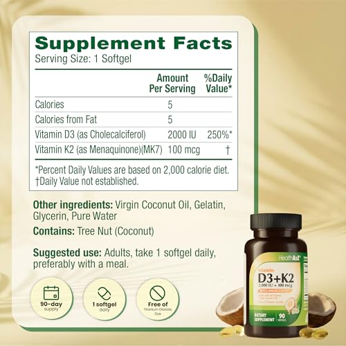 Vitamin D3 K2 for overall health