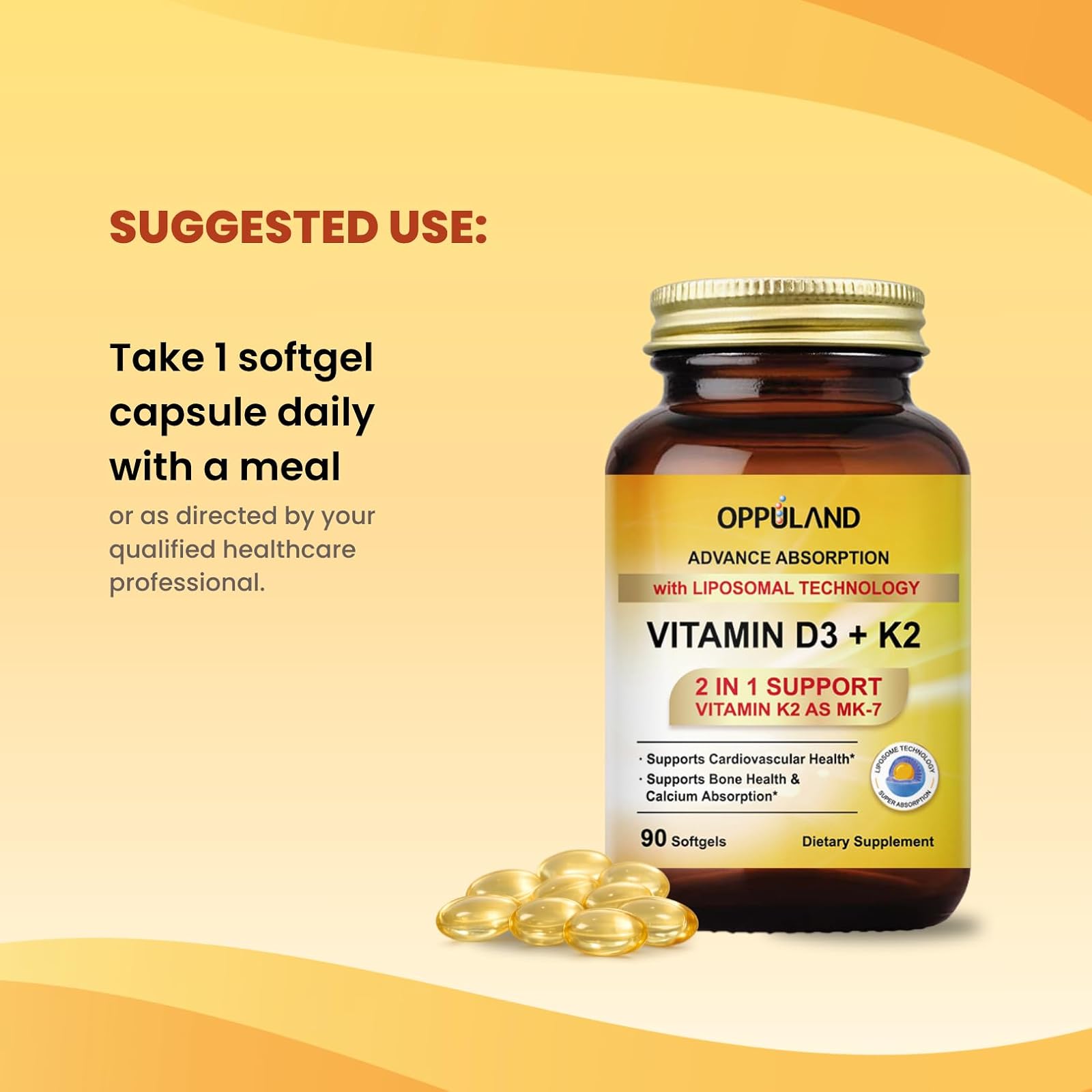 Vitamin D3 K2 for overall vitality