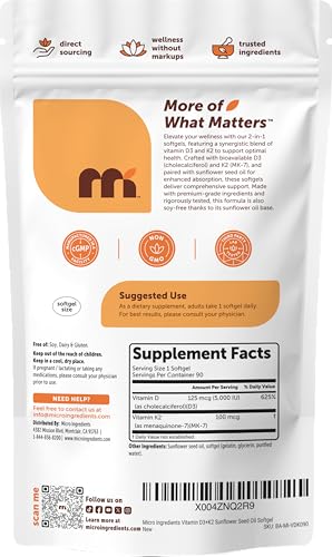 vitamin D3 K2 for overall wellness