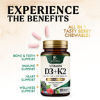 Vitamin D3 K2 for overall wellness