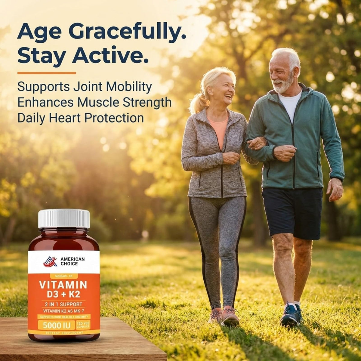 Vitamin D3 K2 for overall wellness