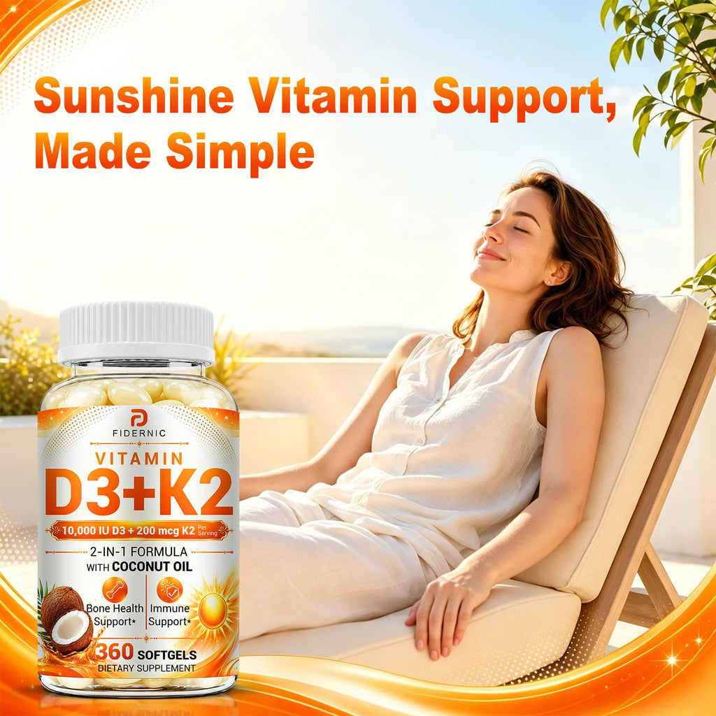 Vitamin D3 K2 for overall wellness