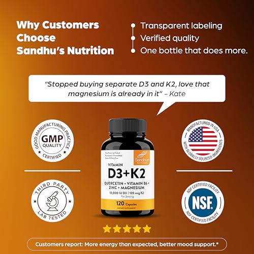 Vitamin D3 K2 for overall wellness