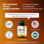 Vitamin D3 K2 for overall wellness