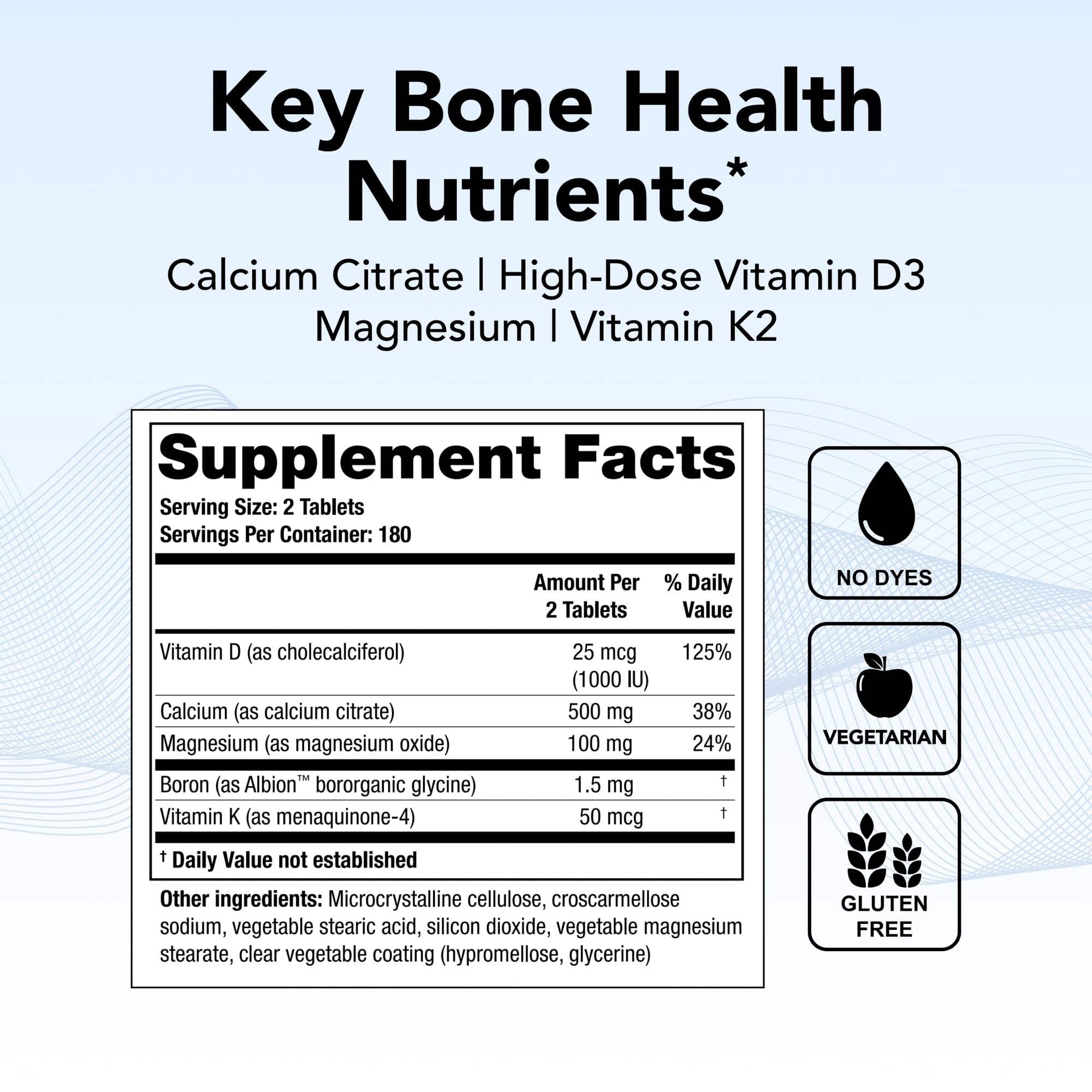 Vitamin D3 K2 for strong bones