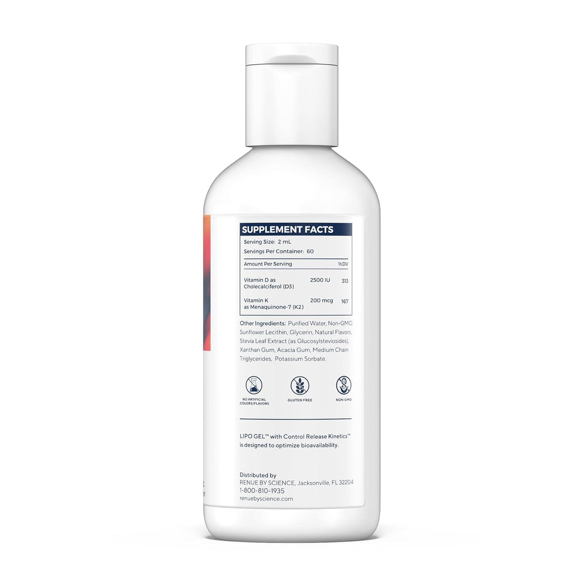 Vitamin D3 K2 gel for immune support