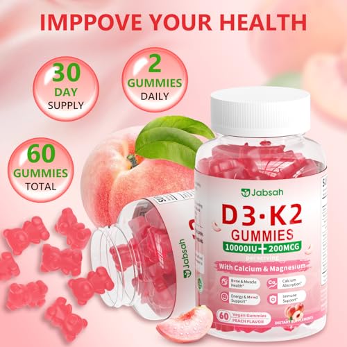 Vitamin D3 K2 gummies for better absorption