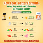 Vitamin D3 K2 gummies for bone health
