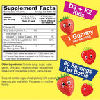 Vitamin D3 K2 gummies for bone health