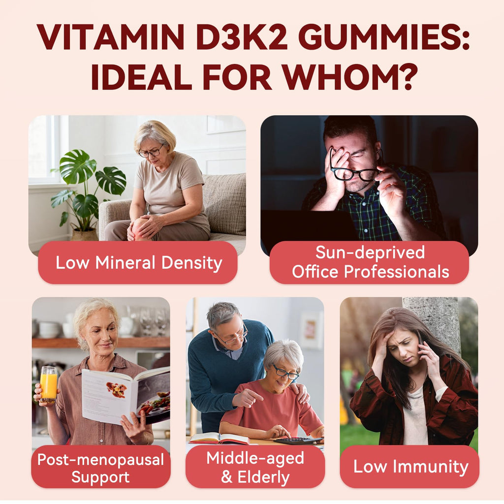Vitamin D3 K2 gummies for daily wellness