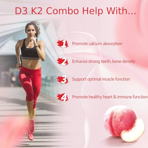 Vitamin D3 K2 gummies for energy boost