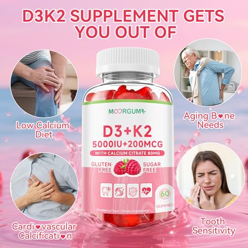 Vitamin D3 K2 gummies for energy boost